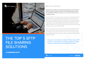 FTP Comparison Guide| Compare Top 5 File-Sharing Software